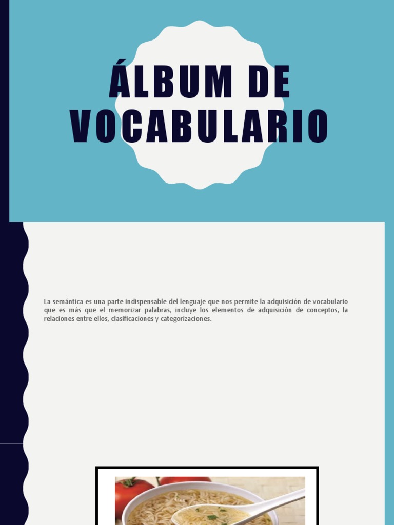 Álbum de Vocabulario | PDF