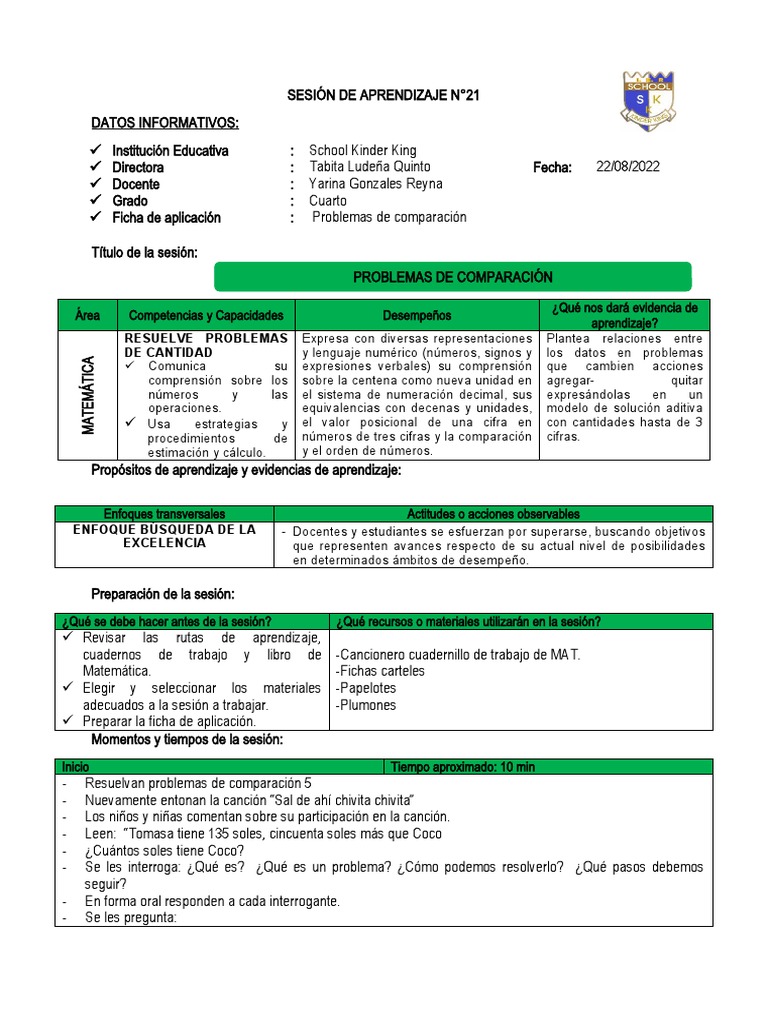 Sesion 22 - 22-08-22 | PDF | Aprendizaje | Matemáticas