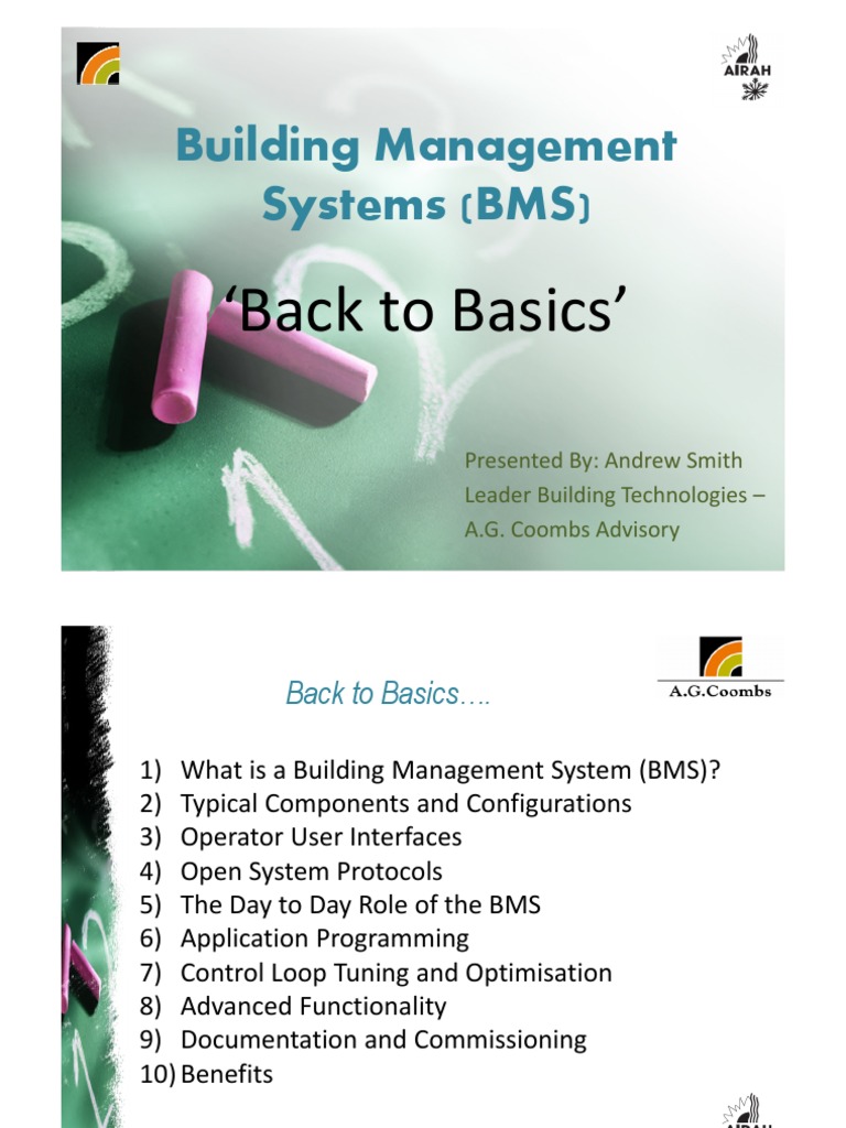 Building Management Systems (BMS) : Back To Basics' | PDF | Computer ...