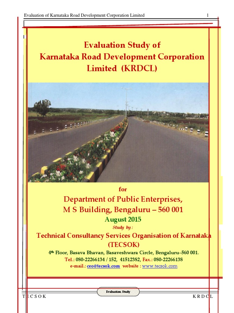 KRDCL Performance Evaluation Report | PDF | Banks | Securities (Finance)
