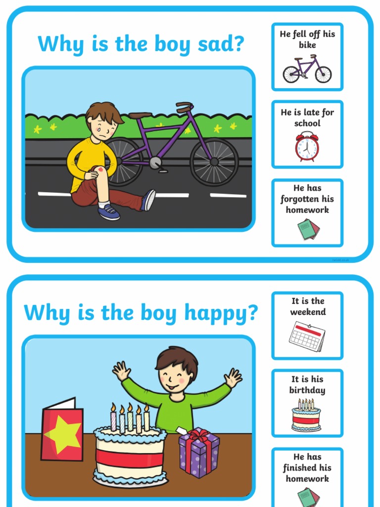 T S 622 Why and Because Question Scene Cards - Ver - 2 | PDF