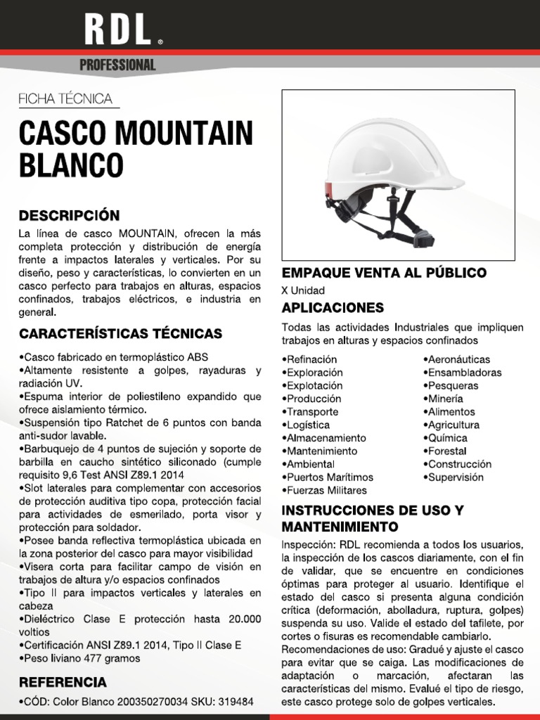 FT Casco Mountain Blanco | PDF