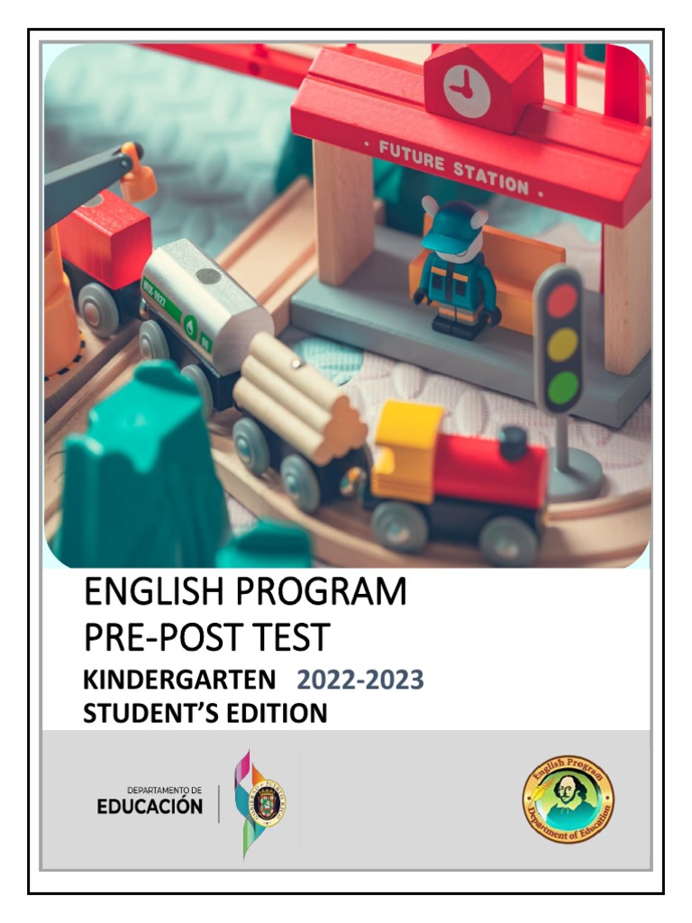 Kindergarten Pre-Post Test 2022-2023 Students Edition | PDF | Letter ...