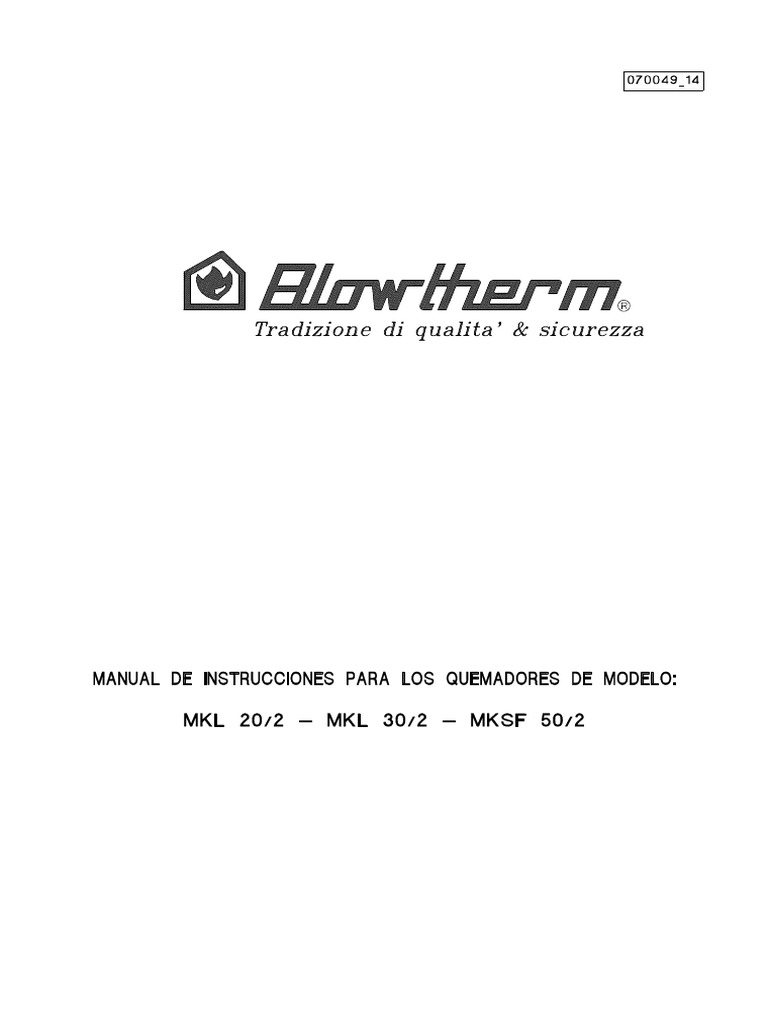 Cremadors MKL MKSF | PDF