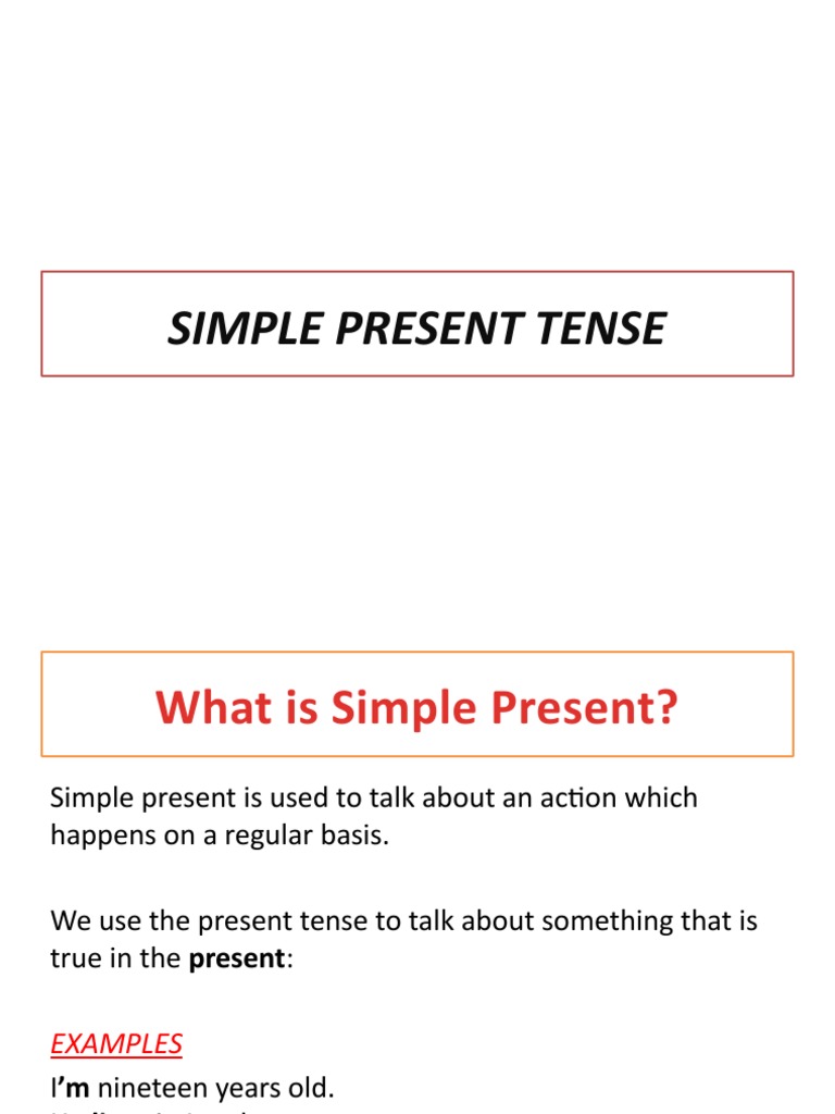 Simple Present | PDF