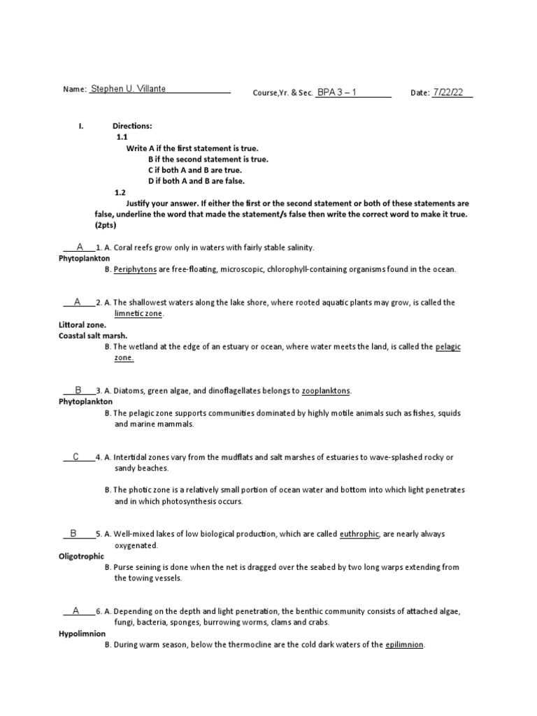 Activity 4 | PDF | Coral Reef | Oceans