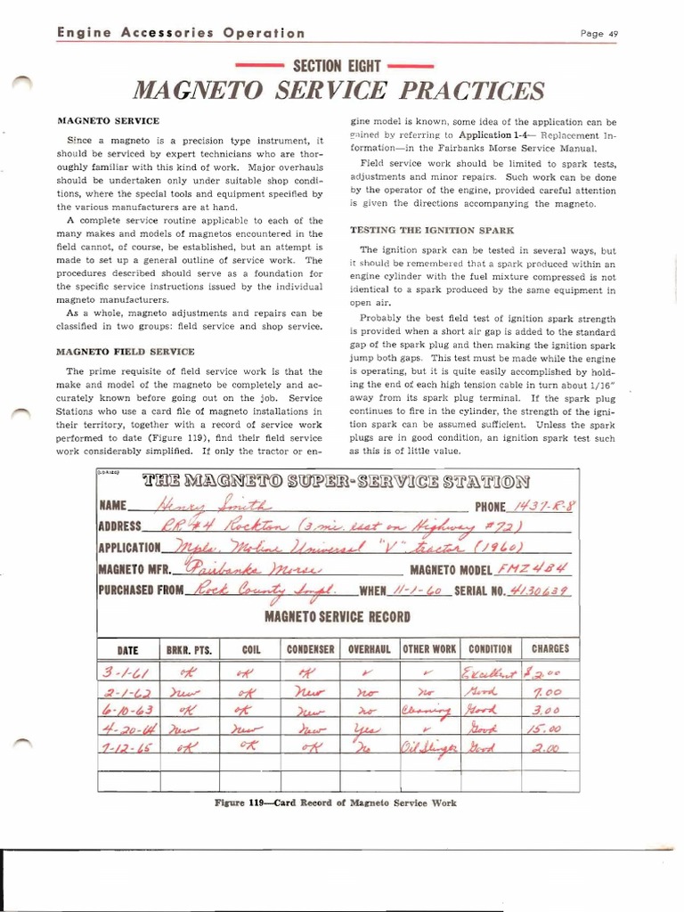 Magneto Service Practices (49-64) | PDF | Bearing (Mechanical ...
