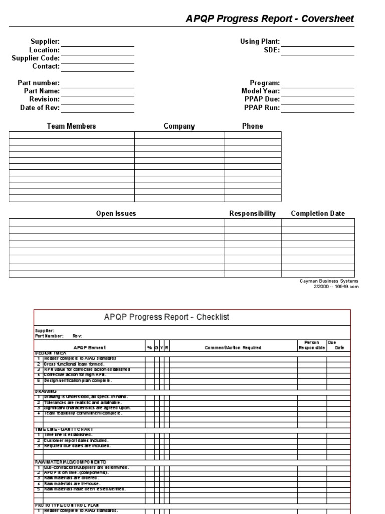 APQP_Track (1) | PDF | Evaluation | Business Process