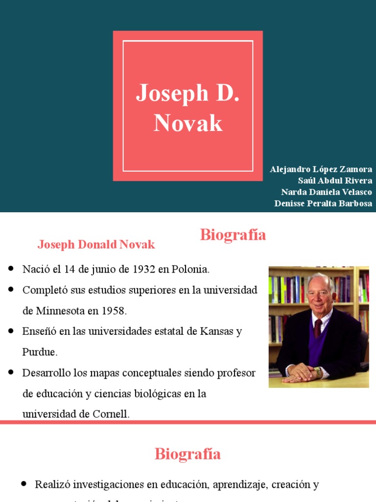 Joseph D. Novak | PDF | Evaluación | Conceptos psicologicos