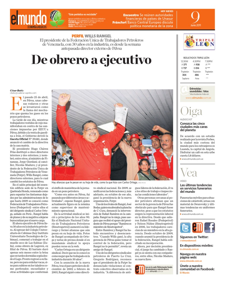 Wills Rangel | PDF | Nicolás Maduro | Política de venezuela