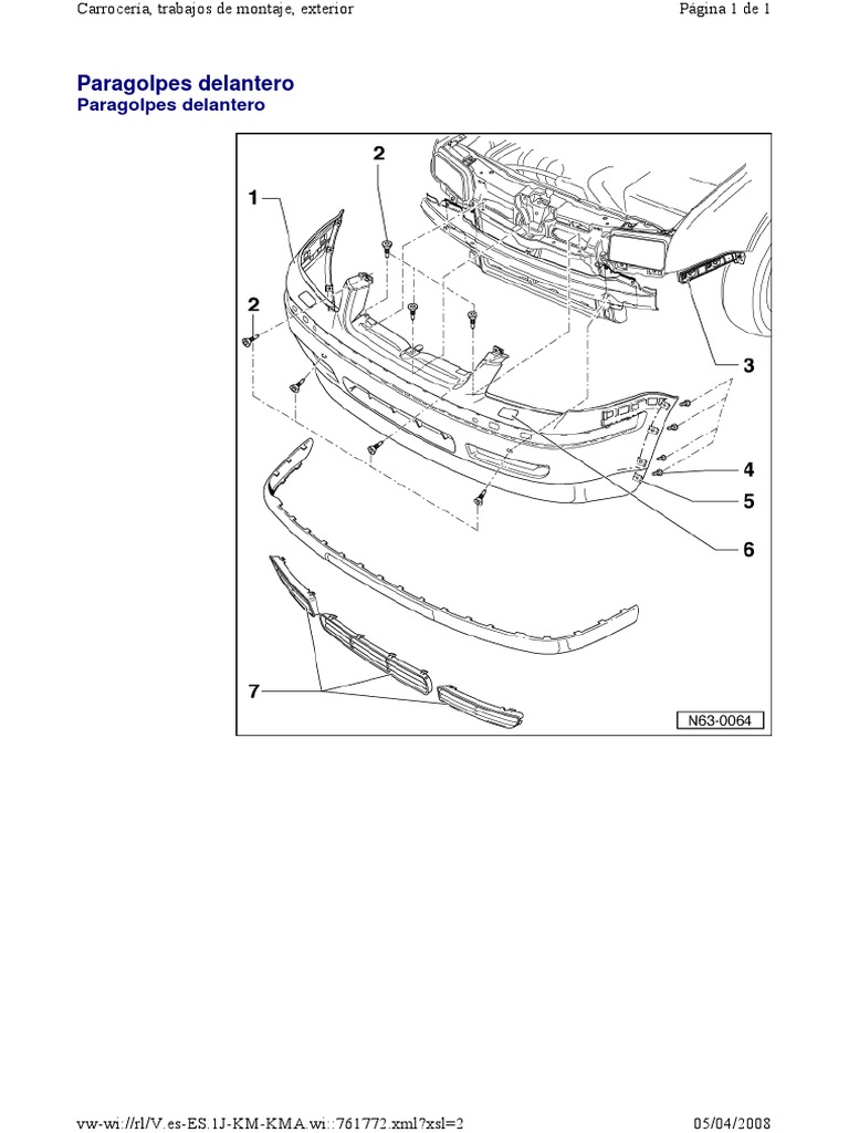 Paragolpes | PDF | Tornillo | Tecnología de vehículos