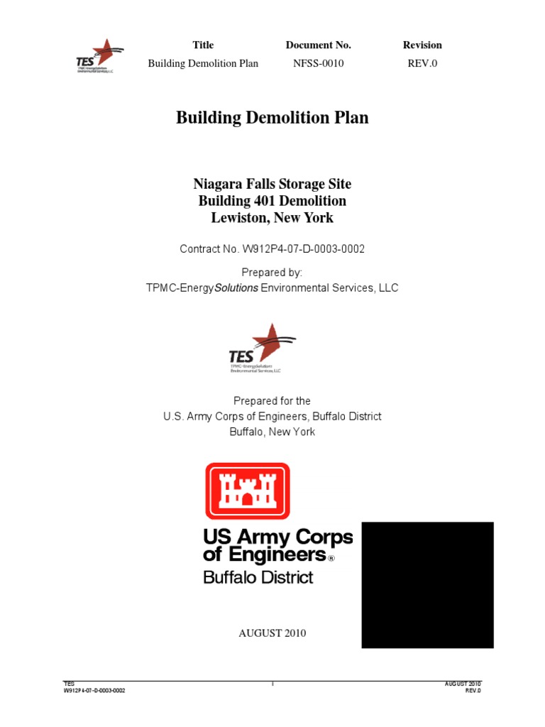 Sample Building Demolition Plan | PDF | Demolition | Personal ...