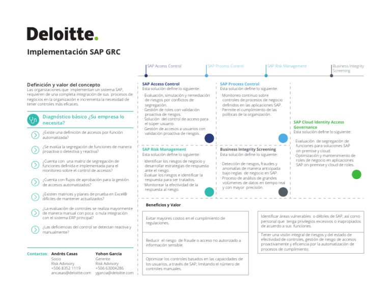 Implementacion SAP GRC | PDF | Informática | Tecnologías de la información