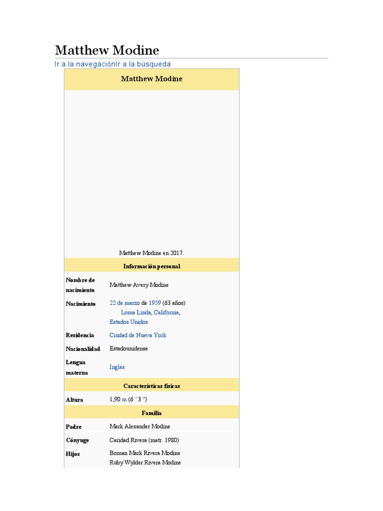 Matthew Modine | PDF