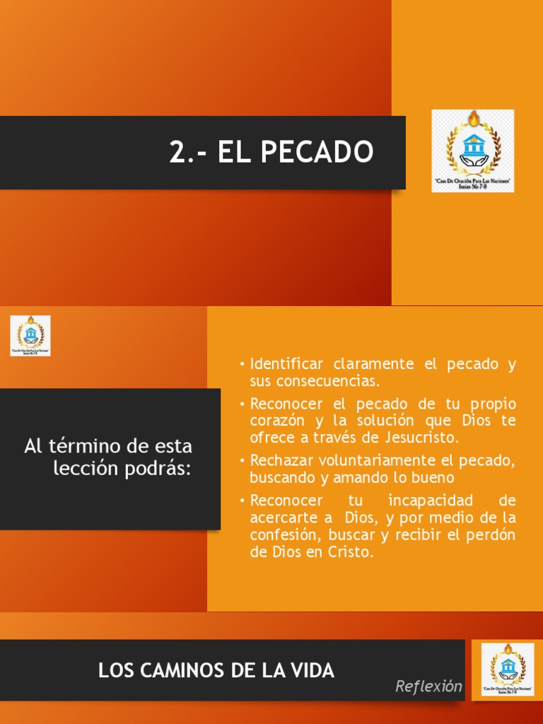 El Pecado | PDF | Pecado | Cristo (título)