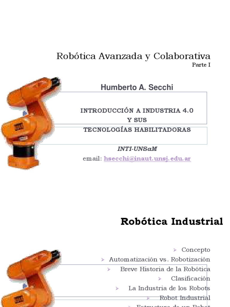 Robotica CU-INTI-UNSaM1 | PDF | Solenoide | Robot