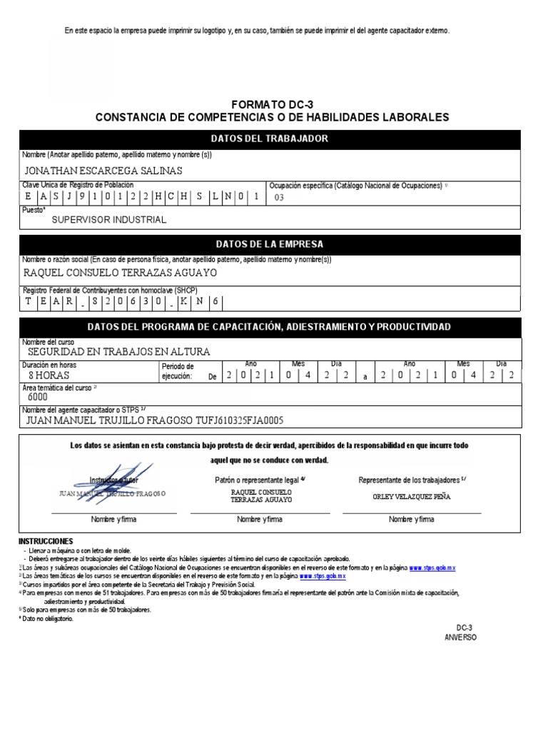 DC3 Jonathan Escarcega | PDF