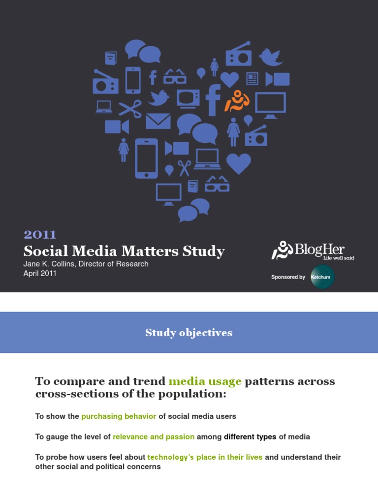 BlogHer 2011 Social Media Matters Study | PDF | Social Media | Popular ...