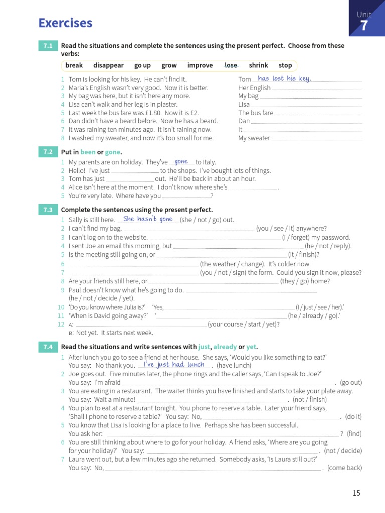 Present Perfect Tense Exercises: A Comprehensive Collection of Practice ...