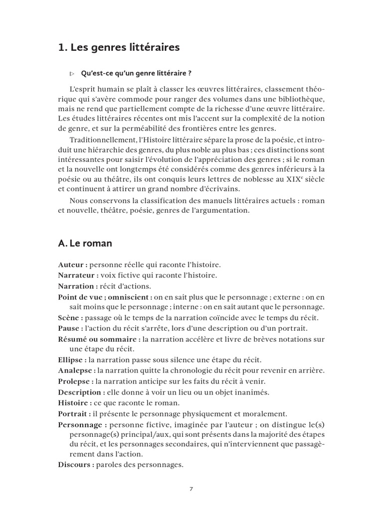 Comprendre les genres littéraires | PDF | Romans