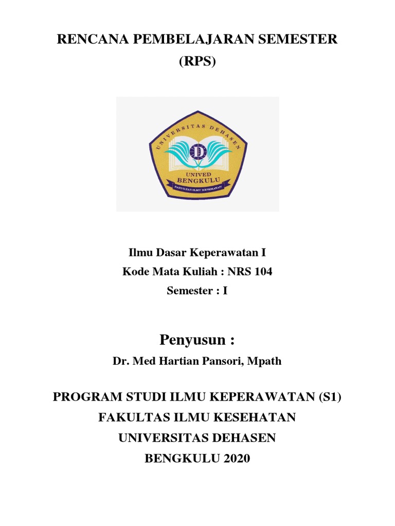 Rps Ilmu Dasar Kep 1 | PDF