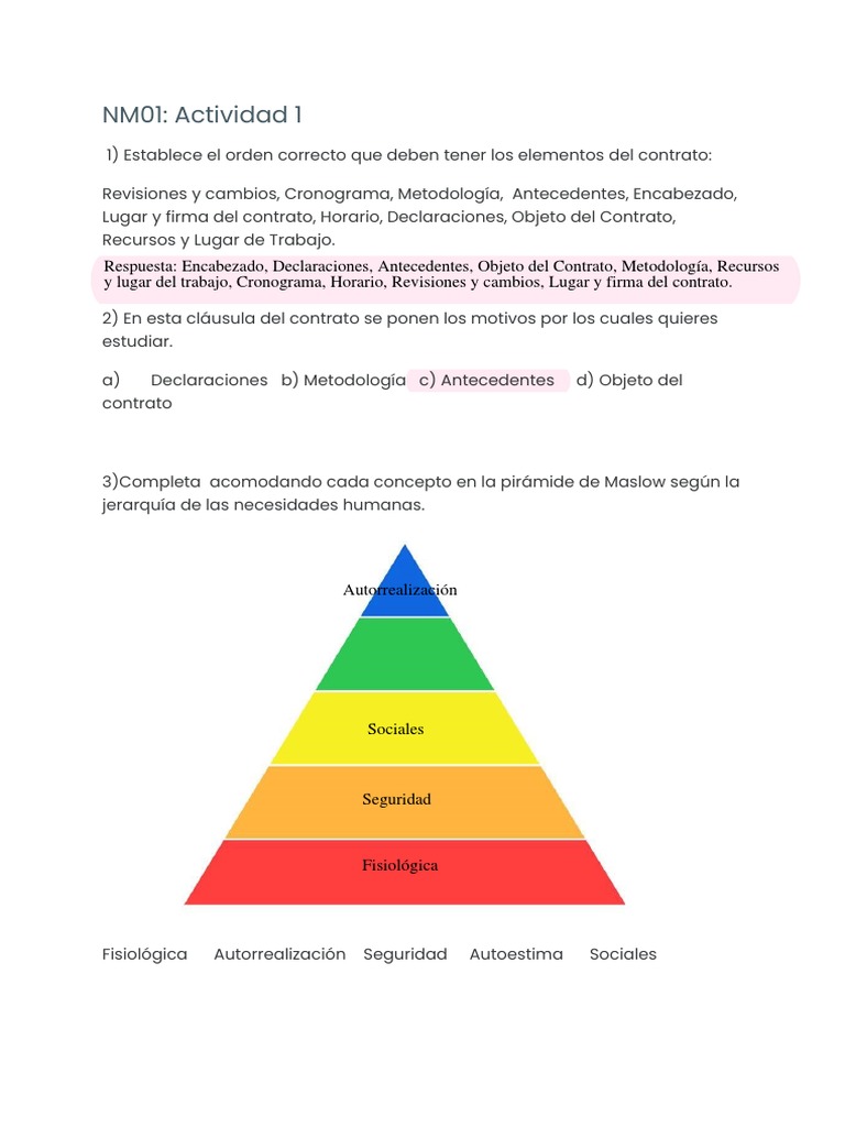 NM01 - Actividad 1 | PDF | Aprendizaje | Ciencia cognitiva