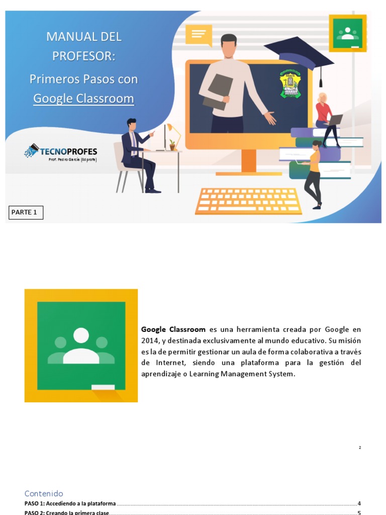 Manual para Docentes de Google Classroom | PDF | Informática | Software