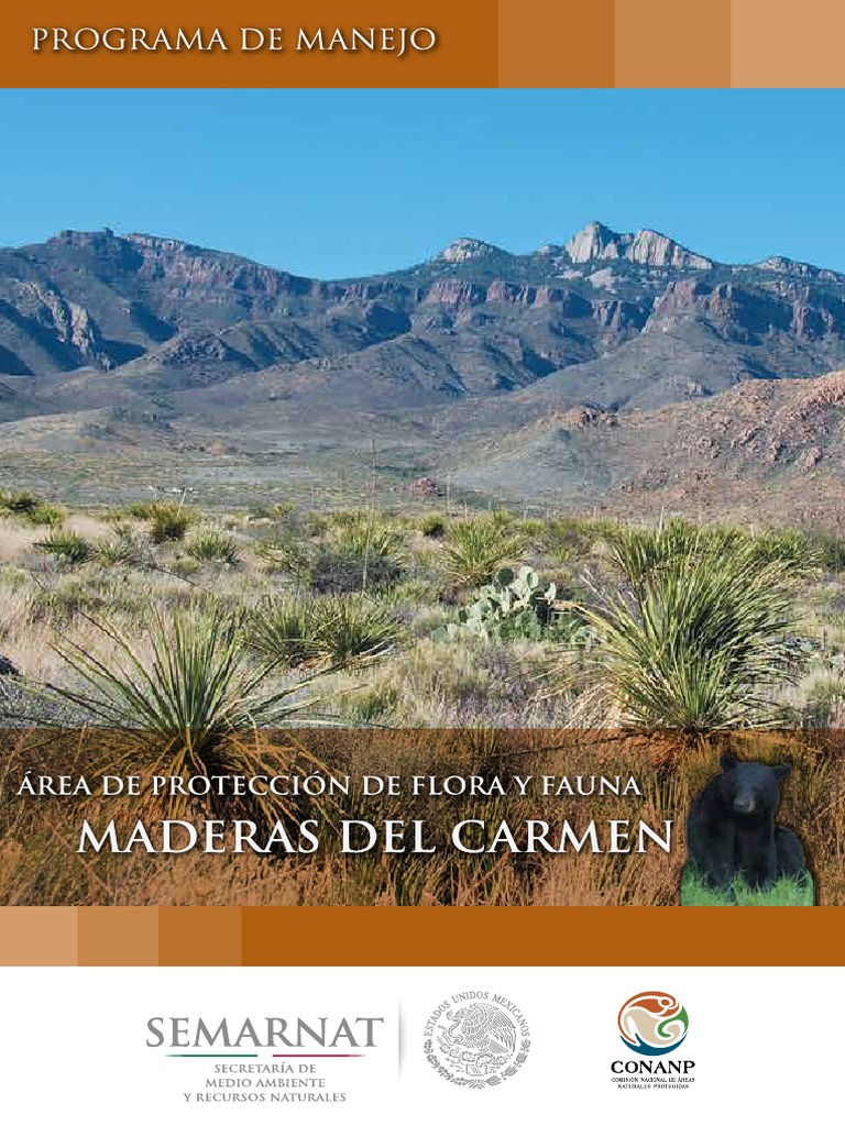 Programa de manejo área de protección de flora y fauna Maderas del Carmen | PDF | Ciencias de la ...