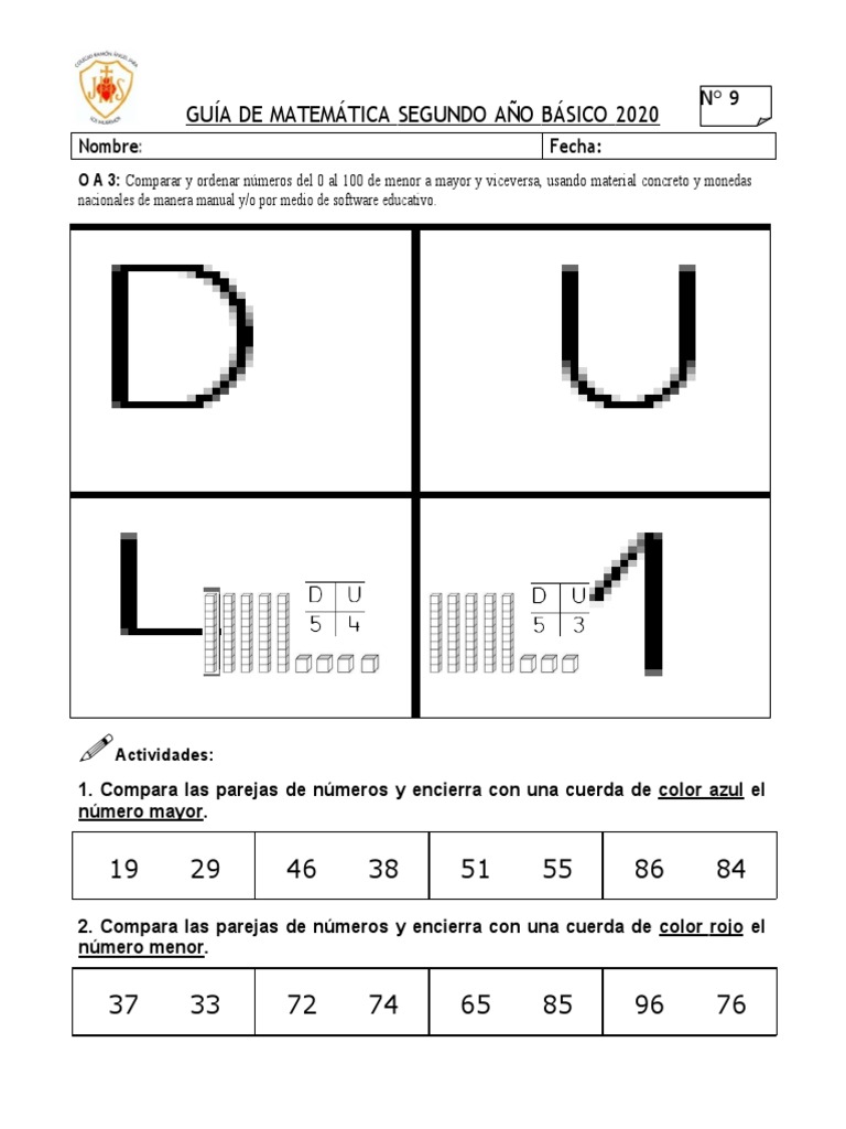 Matemáticas Básicas: Números 0-100 | PDF | Métodos y materiales de ...