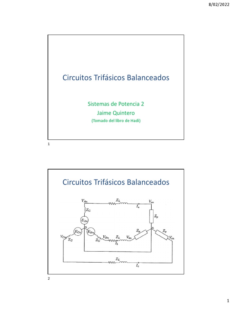 Circuitos Trifásicos Balanceados | PDF | Energia electrica | Corriente ...
