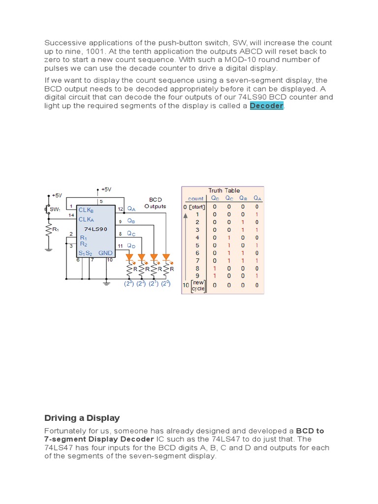 SW Abcd: Driving A Display | PDF | Manufactured Goods | Electrical ...