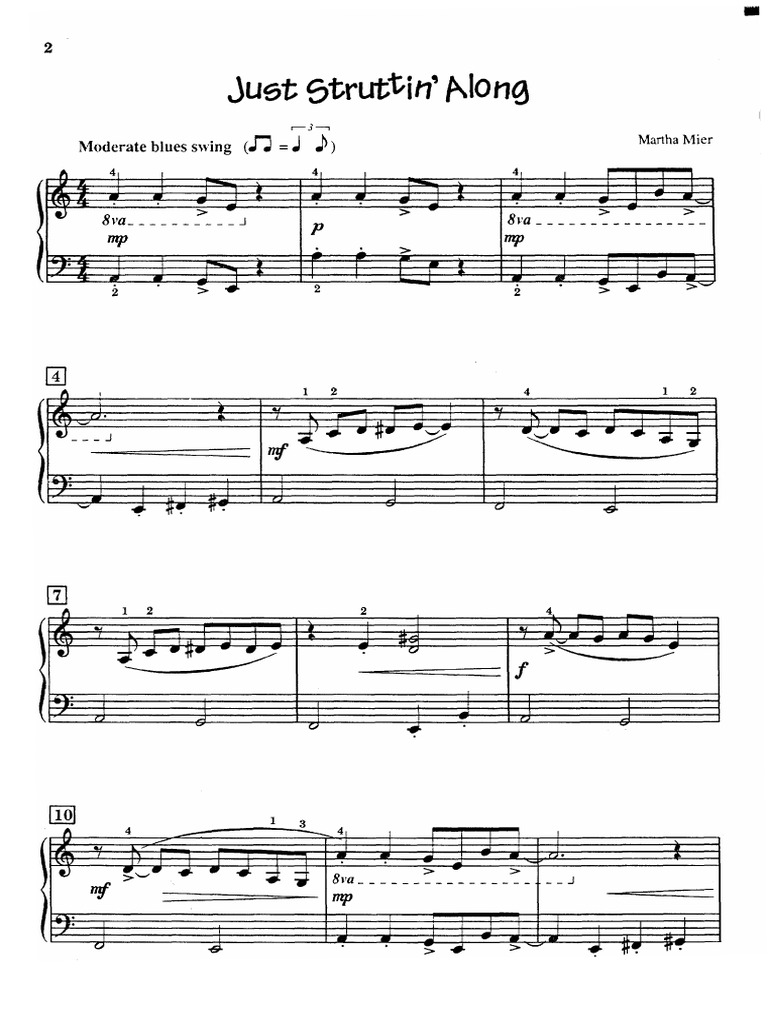 Martha Mier - Just Struttin Along | PDF