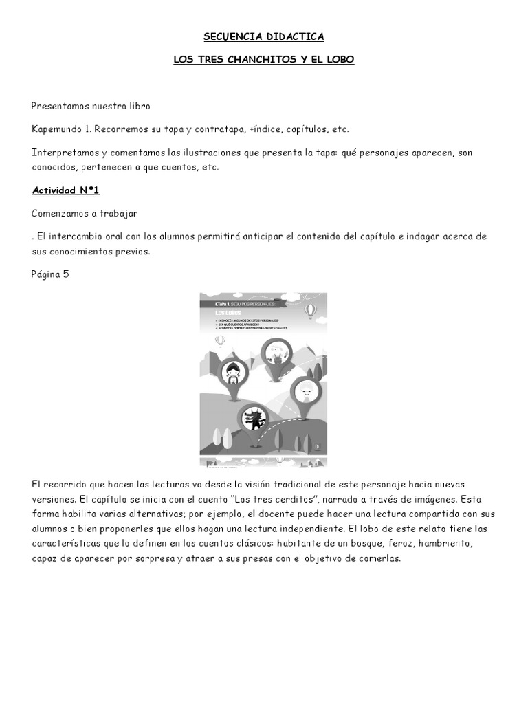 Secuencia Los Tres Chanchitos Pdf