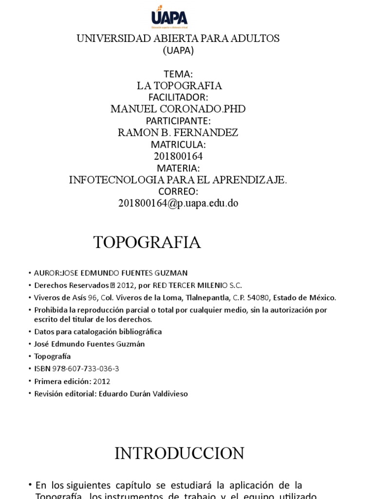Tarea 3 | PDF | Topografía | Science Tarea 3 | PDF | Topografía | Science