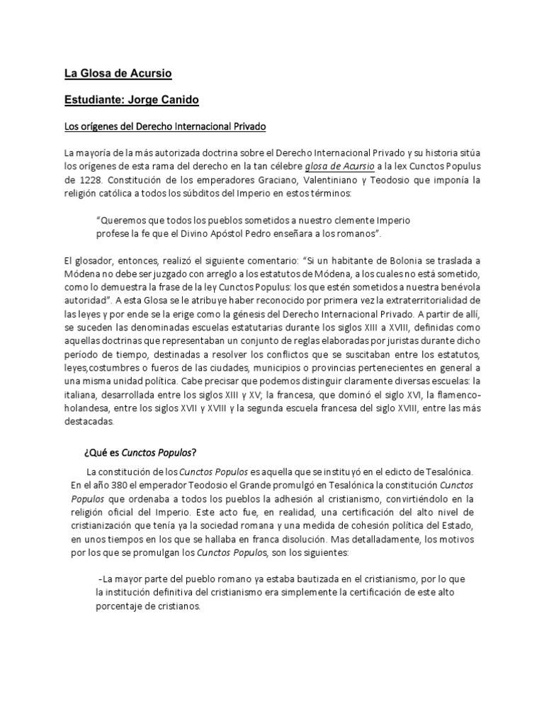 La Glosa de Acursio | PDF | imperio Romano