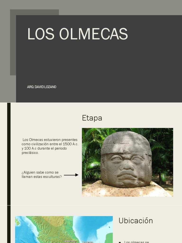 Los Olmecas | PDF | Mesoamérica | Cultura de las Americas