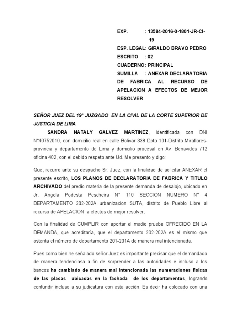 Anexar A Apelacion Sandra Galvez | PDF | Apelación | Instituciones ... Anexar A Apelacion Sandra Galvez | PDF | Apelación | Instituciones ...