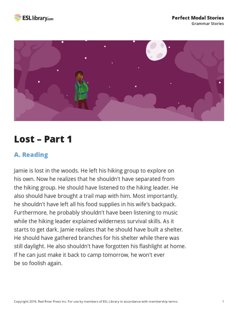 Perfect Modal Stories - Grammar Stories | PDF