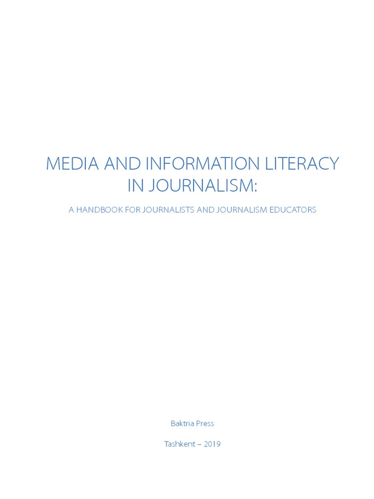Media and Information Literacy | PDF | Media (Communication) | Journalism
