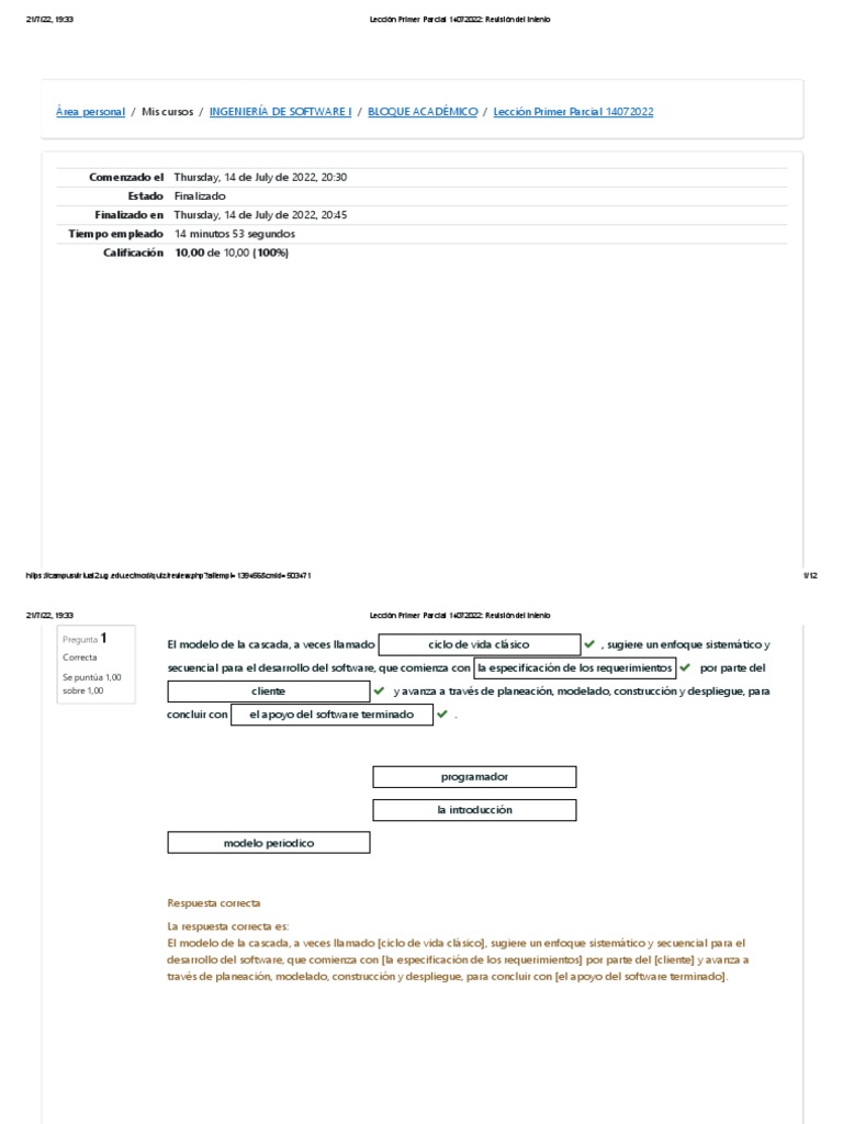 Lección Primer Parcial Ig Software | PDF | Software | Ingeniería de ...