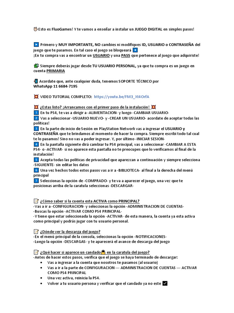 Tutorial-Ps4 Xhuanp | PDF | Informática