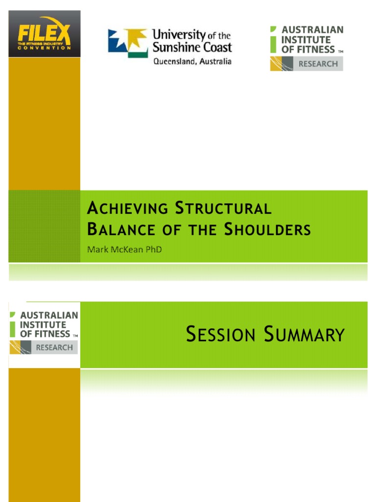 Structural Balance of Shoulders | PDF | Shoulder | Anatomical Terms Of ...