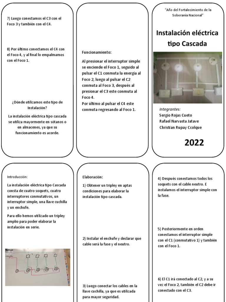 Triptico | PDF | Enchufes y tomas de corriente alterna | Electrónica