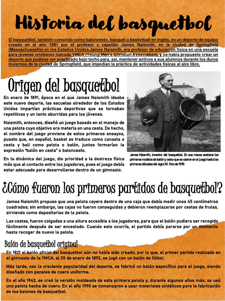 La Historia de Basquebol Resumen | PDF | Deportes atléticos | Ocio