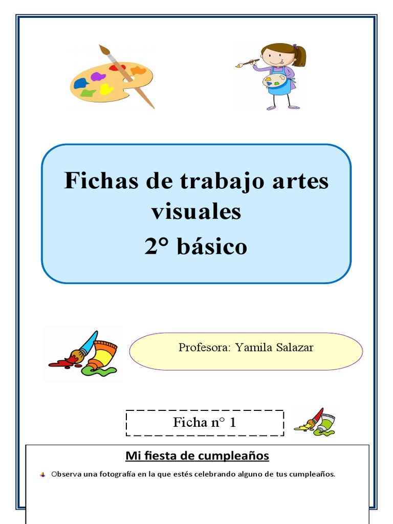 Fichas Artes 2° Básico | PDF | Lápiz | Cubismo