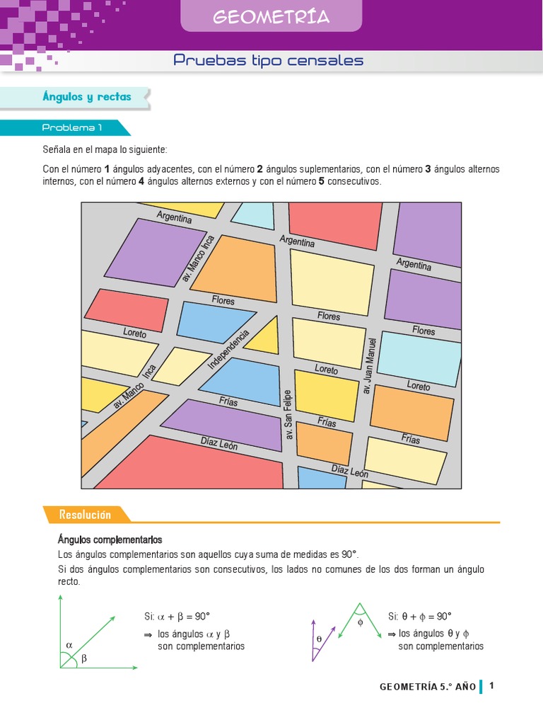 Pruebas Tipo ECE Geometría 5.° | PDF | Matemática Elemental | Geometría Elemental