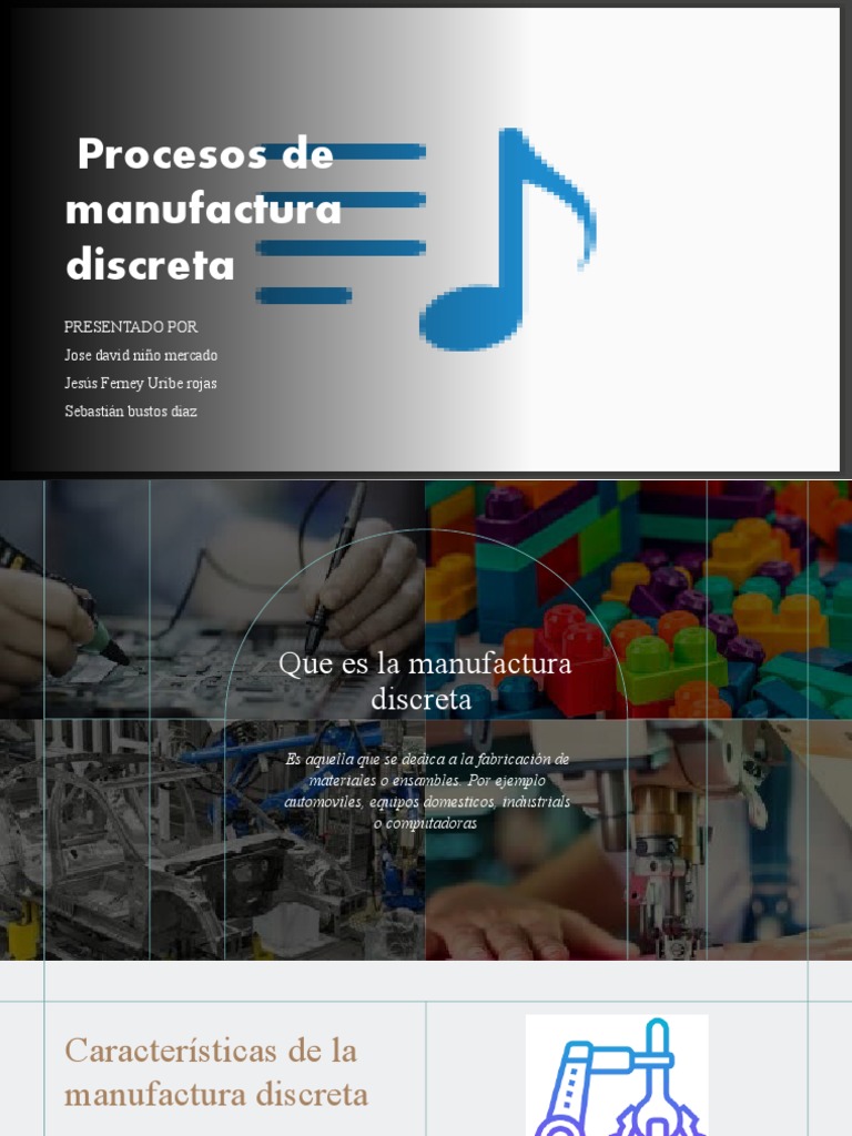 Características y Retos de la Manufactura Discreta | PDF | Economias ...