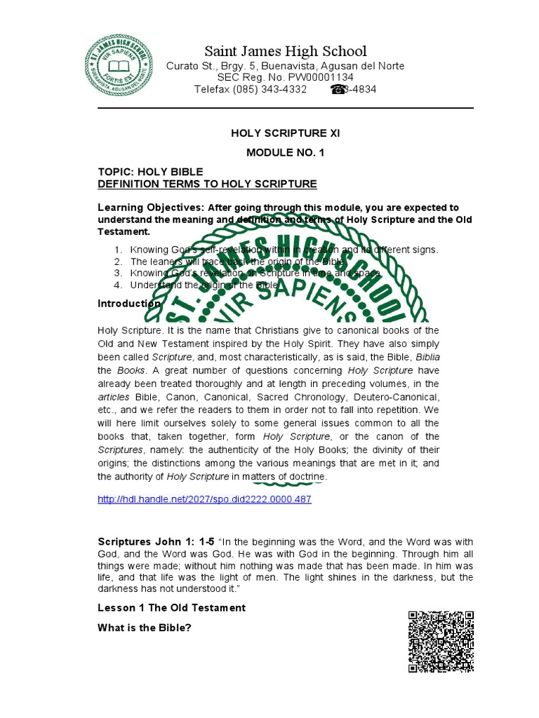Holy Scriptures Midterm Descargar Gratis Pdf Biblical Canon New Testament