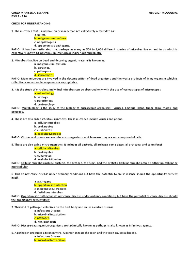 HES 032 - SAS 1 - Merged-1 | PDF | Microorganism | Pathogen