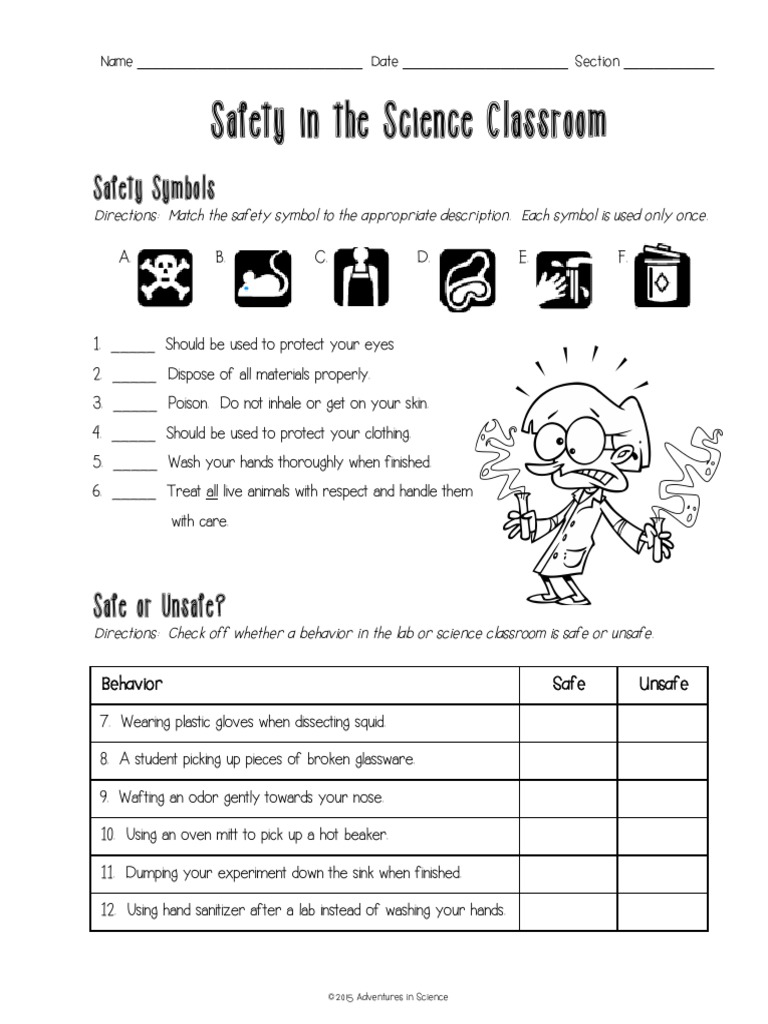 Safety in The Science Classroom | PDF